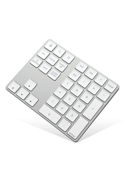 سعر Bluetooth Number Pad Rechargeable Wireless Numeric Keypad Slim Keys External Numpad