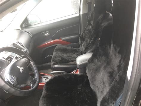 Прикупил меховые чехлы — Mitsubishi Outlander XL, 3 л, 2007 года ...
