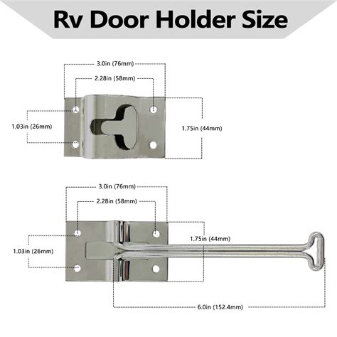 Snapklik Com ESUDNT Rv Door Latch Trailer Door Latch 304 Stainless Steel Camper Door Latch