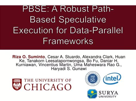 Ppt Pbse A Robust Path Based Speculative Execution For Data Parallel