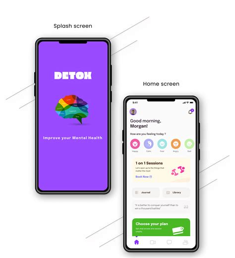 Detox Mental Health Wellness Mobile App Ui Design On Behance