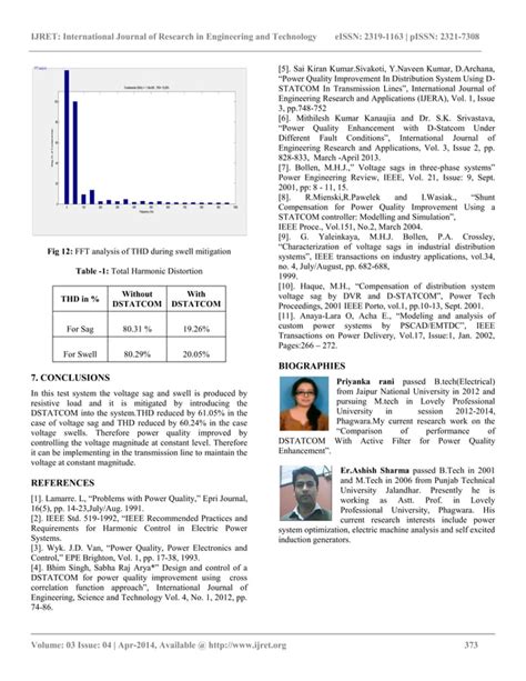 Power Quality Enhancement By Improving Voltage Stability Using Dstatcom PDF