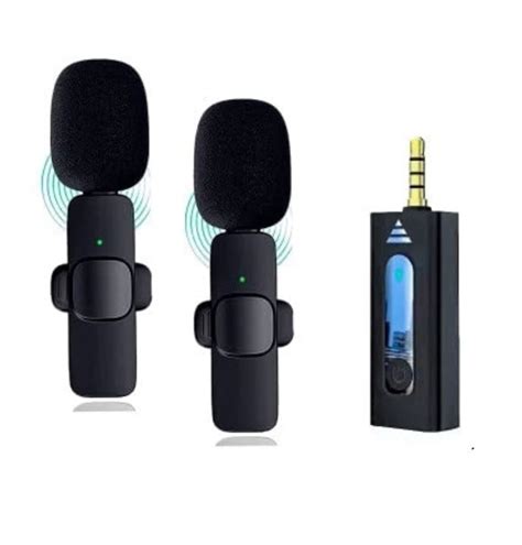 K Mm Aux Dual Receivers Mics Input Wireless Collar Microphone Daraz Com Np