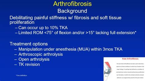 Arthrofibrosis Week 13 Paul Brown
