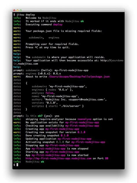Getting Started With Nodejitsu Setup Assumes You Already Have Node Package Manager Installed