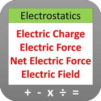 Electrostatics Calculators Bundle By Physics Calculators TPT