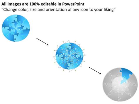 Business Ppt Diagram Circular Puzzle Process Stages Powerpoint Template PowerPoint