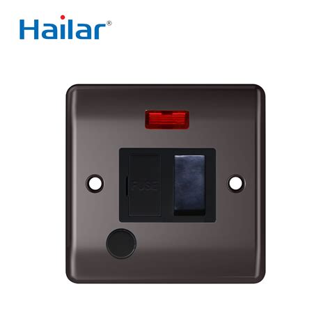 13A Fused Connection Unit With Neon Indicator And Flex Outlet Fuse And 13A Switch