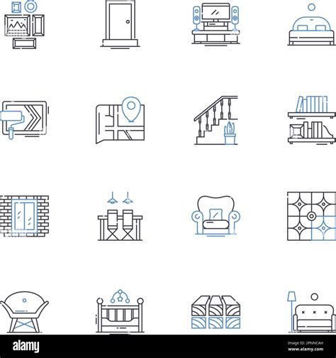 User Experience Line Icons Collection Interaction Navigation