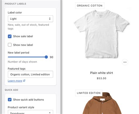 Configuring Product Labels Troop Themes Support And Knowledge Base