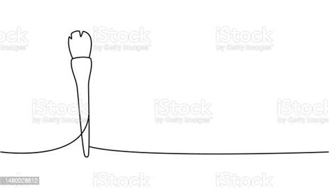 메이크업 브러쉬 한 줄 연속 그리기 이발소와 미용사 도구는 연속 한 줄 그림입니다 벡터 미니멀리스트 선형 그림입니다 연속성에 대한 스톡 벡터 아트 및 기타 이미지 Istock