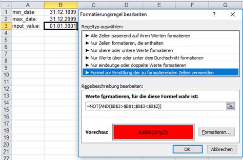 Excel Conditional Formatting Validate Date Stack Overflow