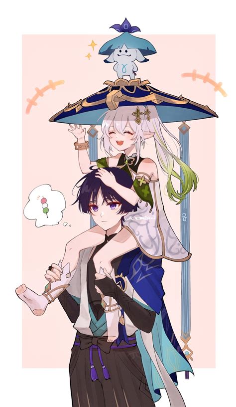 Nahida Scaramouche Wanderer Aranara And Ararycan Genshin Impact