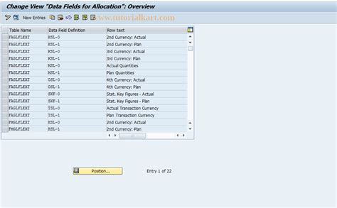 GLGCA SAP Tcode Flexible G L Data Field Allocation