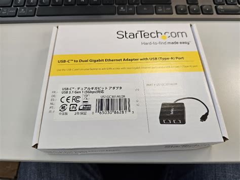 USB C To Dual Gigabit Ethernet Adapter With USB Type A Port Computers Tech Parts