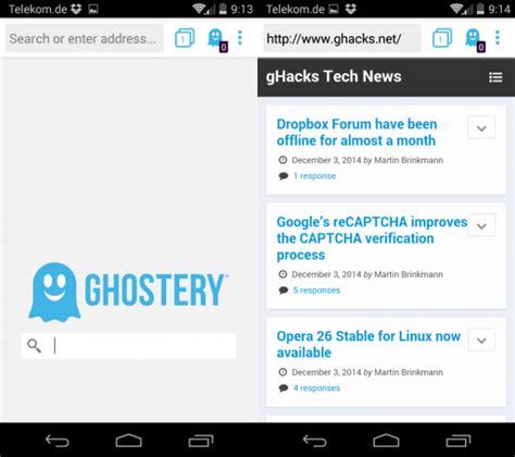 Ghostery Releases Privacy Browser For Android Ghacks Tech News