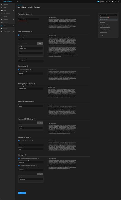 apps redesign installation form · truenas webui · discussion 7515