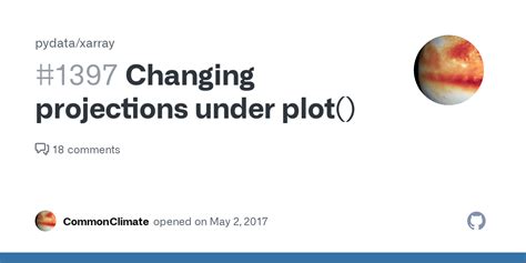 Changing Projections Under Plot Issue 1397 Pydata Xarray GitHub