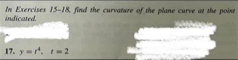 solved in exercises 15 18 find the curvature of the plane