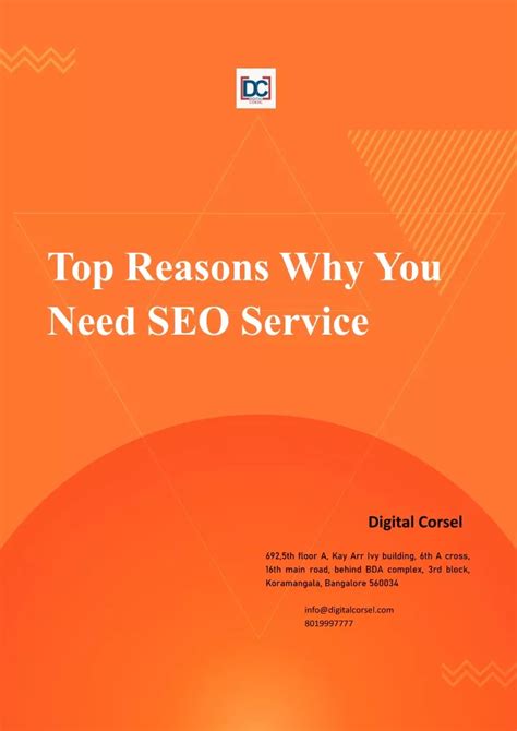 Ppt Top Reasons Why You Need Seo Service Powerpoint Presentation