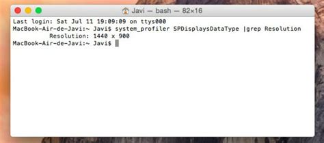 How To Know The Mac Screen Resolution From The Terminal