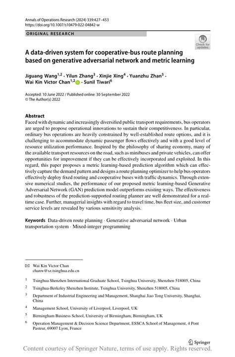 Pdf A Data Driven System For Cooperative Bus Route Planning Based On