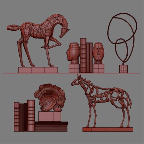 Decor Set 74 3d Model 15 Max Fbx Obj Unknown Free3d