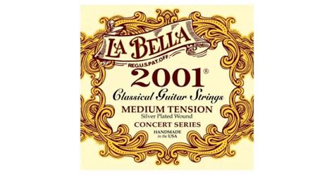 Струны для классической гитары La Bella 2001M Classical Silver Plated ...