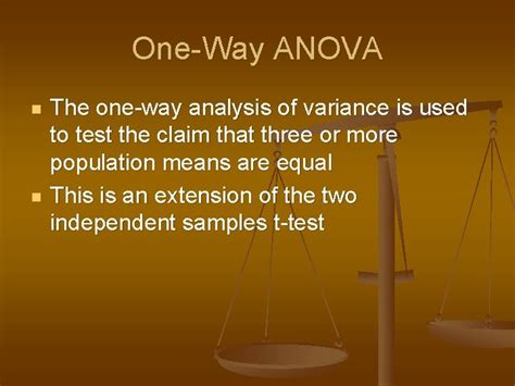 oneway anova oneway analysis of variance oneway anova