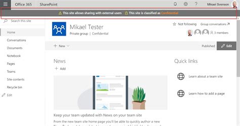 Tech And Me Free Status Bar Extensions For Modern SharePoint Sites