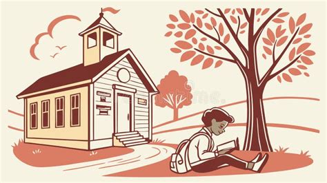 Traditional Schoolhouse Building Vector Art Vector Design Generative