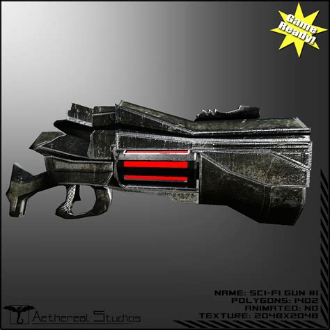 공상 과학 총 패키지 3d 모델 30 Fbx Free3d