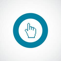 Pixel Pointer Icon Vector Images Over