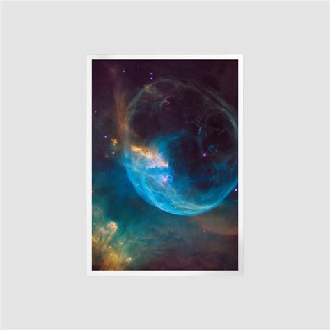 The Hubble Bubble Nebula Poster Astro Photograpy Poster Print Hubble