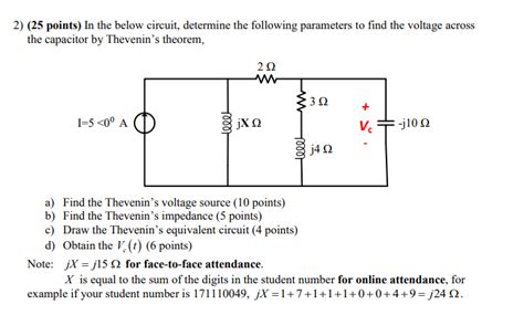 Solved 2 25 Points In The Below Circuit Determine The