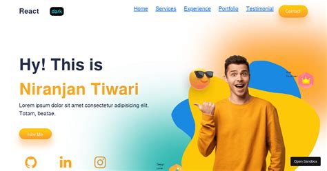 Responsive Portfolioreact Codesandbox