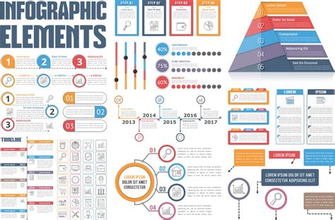 Vintage Infographics With Data Icons Royalty Free Vector