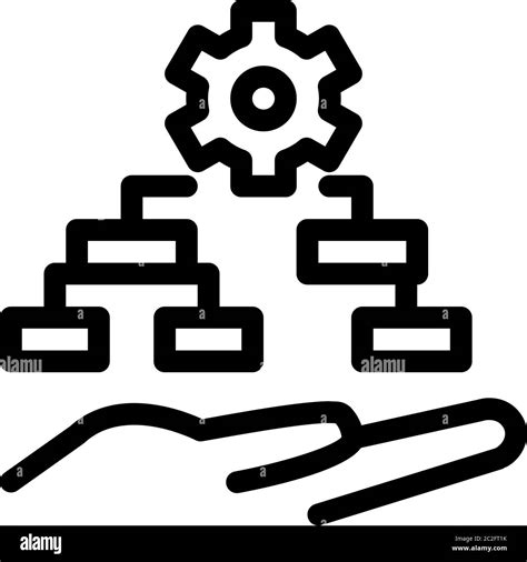 Settings Algorithm Icon Vector Outline Illustration Stock Vector Image And Art Alamy