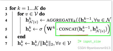 【gnn笔记】graphsage 四 gcn 伪代码 csdn博客