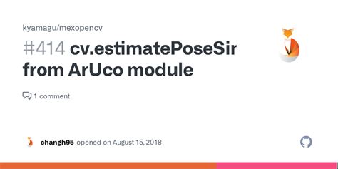 Cv EstimatePoseSingleMarkers From ArUco Module Issue Kyamagu Mexopencv GitHub
