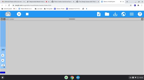 Two Design Issues With Pitch Slider Issue Sugarlabs Musicblocks GitHub