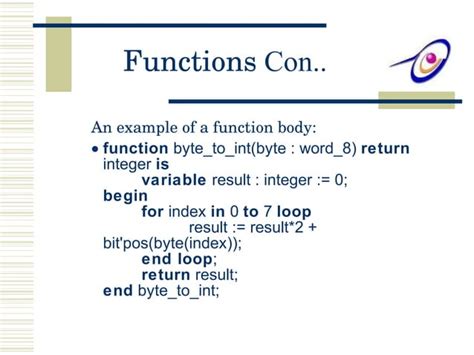 Vhdl Subprograms And Packages Ppt