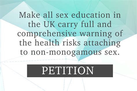 Make All Sex Education In The UK Carry Full And Comprehensive Warning Of The Health Risks