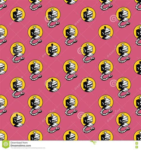 Doodle Robots Doodle Robot Element Cartoon Vector 70186971