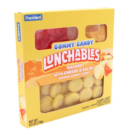 Gummy Lunchables Nachos Wcheese And Salsa Dipping Candy Grandpa Joes Candy Shop