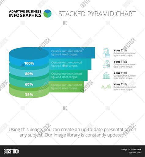 Stacked Pyramid Chart Vector And Photo Free Trial Bigstock