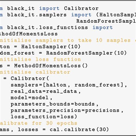 A Simple Black It Calibration Script Download Scientific Diagram