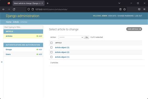 Django Admin Python Разработка на фреймворке Django