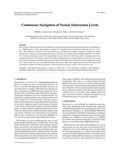 Pdf Continuous Navigation Of Nested Abstraction Levels