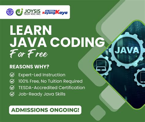 Joysis Your Coding Career Starts Here — For Free Our Tesda Accredited Java Course Gives You
